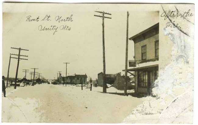 Vintage Photographs > Telephone and Telegraph Lines Unity, WI c.1905