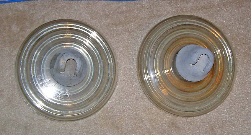 For Sale (not Sold) > Two tough glass suspensions - 9" pyrex ball & socket!