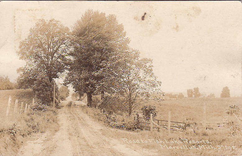 Vintage Photographs > Marcellus, MI, c.1920, Sidepin Phone Line, Scenic ...