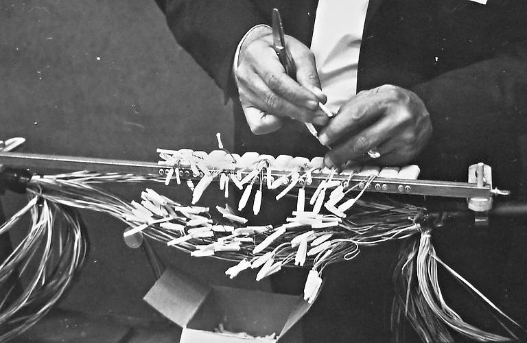 Vintage Photographs > Cable Splicing Demonstration