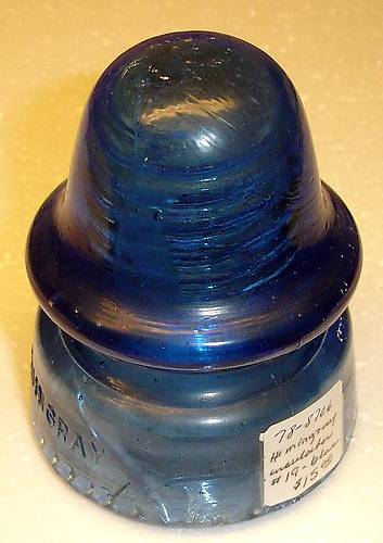 Collectors Albums > Hemingray 19 cobalt Insulator